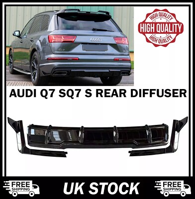 REAR BUMPER DIFFUSER LIP SPLITTER SPOILER FOR AUDI Q7 SQ7 S LINE 4M ...