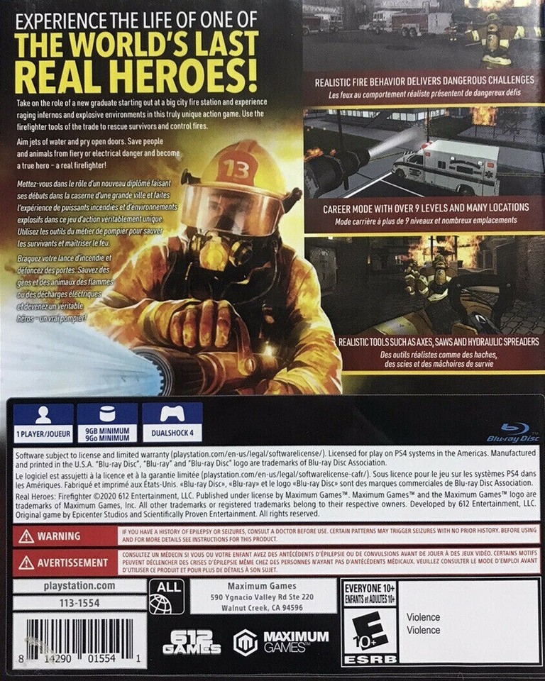 Real Heroes Firefighter (PS4) New | eBay