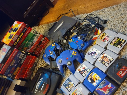 Huge Lot of Nintendo, N64, Sega, Consoles/Games/Accessories Rare ...