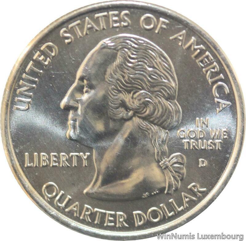 D1742 USA South Carolina Quarter 1/4 Dollar The palmetto state 1788 ...