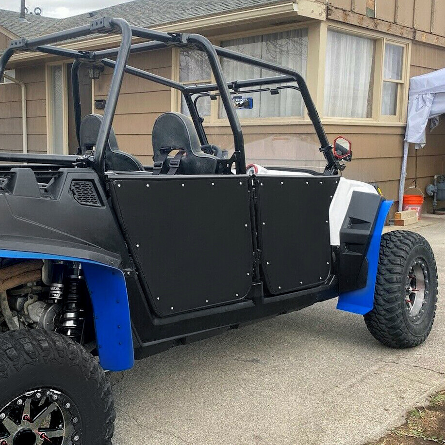 Aluminum Doors Black For Polaris RZR-4 800 2010-2014 and RZR XP4 900 ...