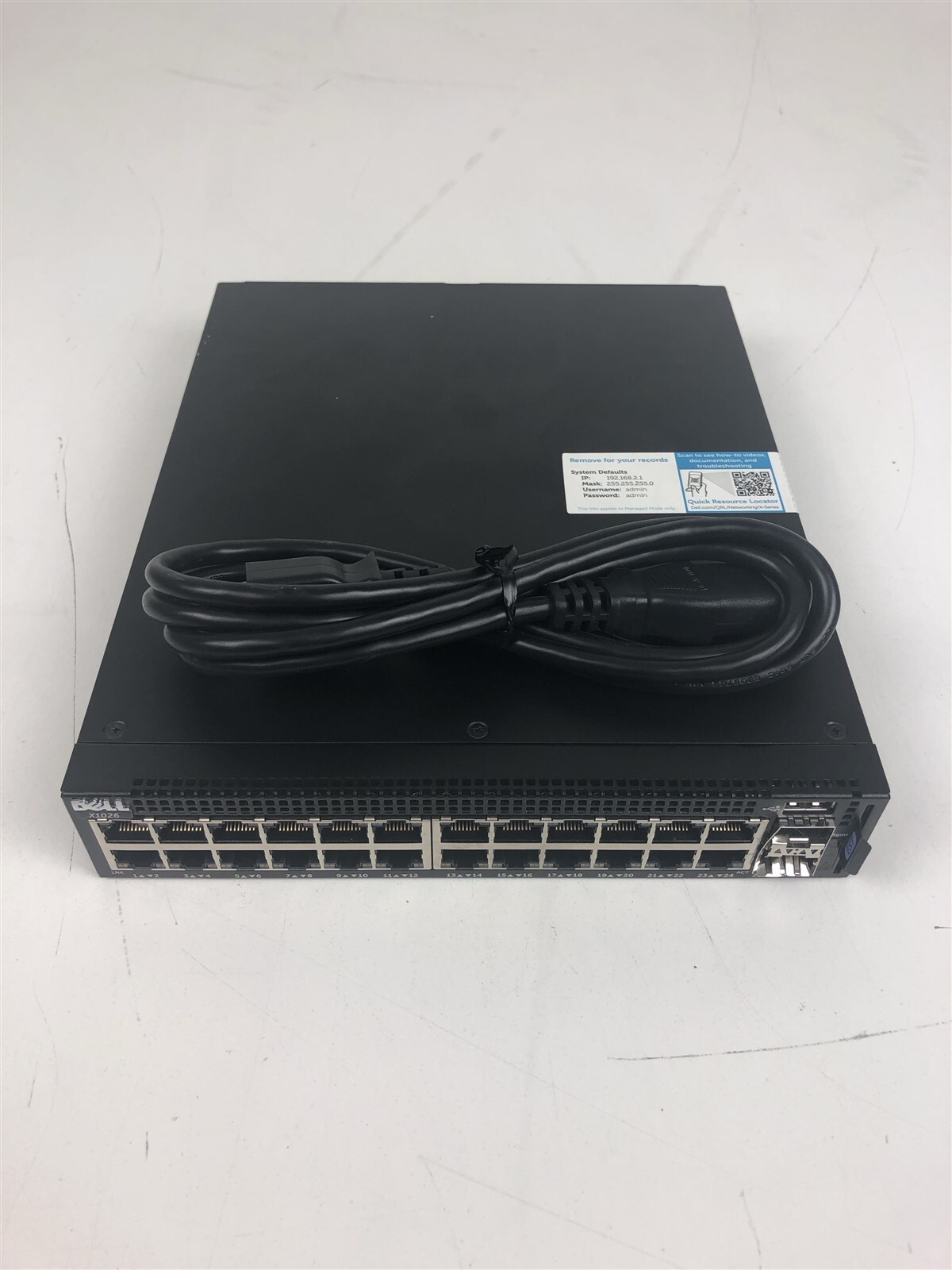 Dell Networking X1026 MM39Y 24-port Gigabit Web Managed Switch for sale ...