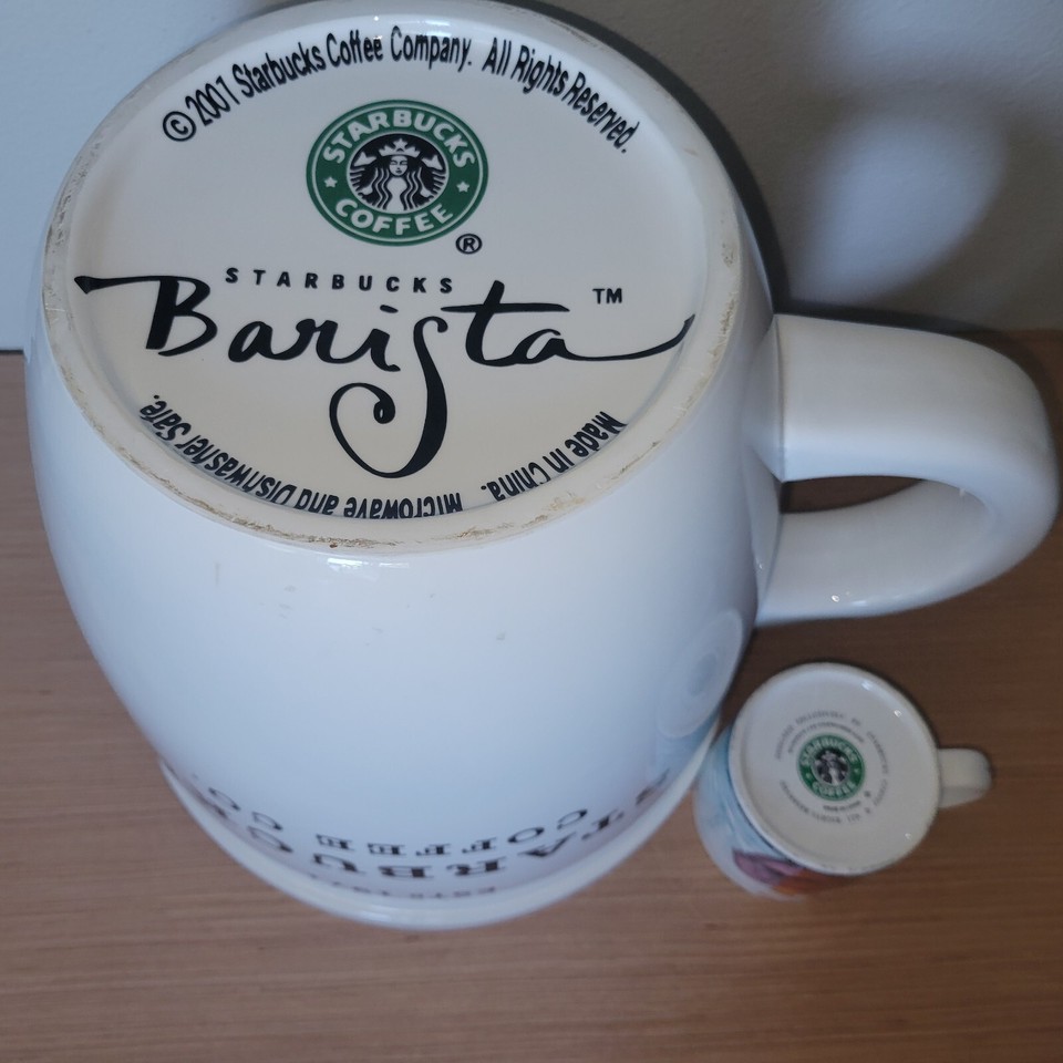 Starbucks 14" Super Rare 2001 GIANT Abbey 5 Gallon 640 oz. Mug Cup ...