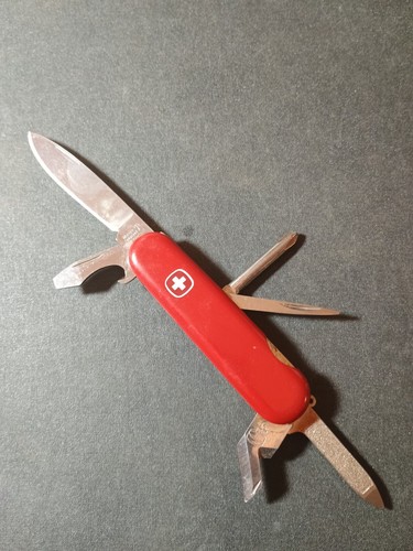 Wenger Delemont Swiss Army Pocket Knife Red Multi Tool | eBay