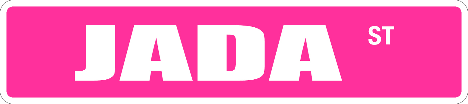 *Aluminum* Jada 4" x 18" Metal Novelty Street Sign SS 1837 | eBay