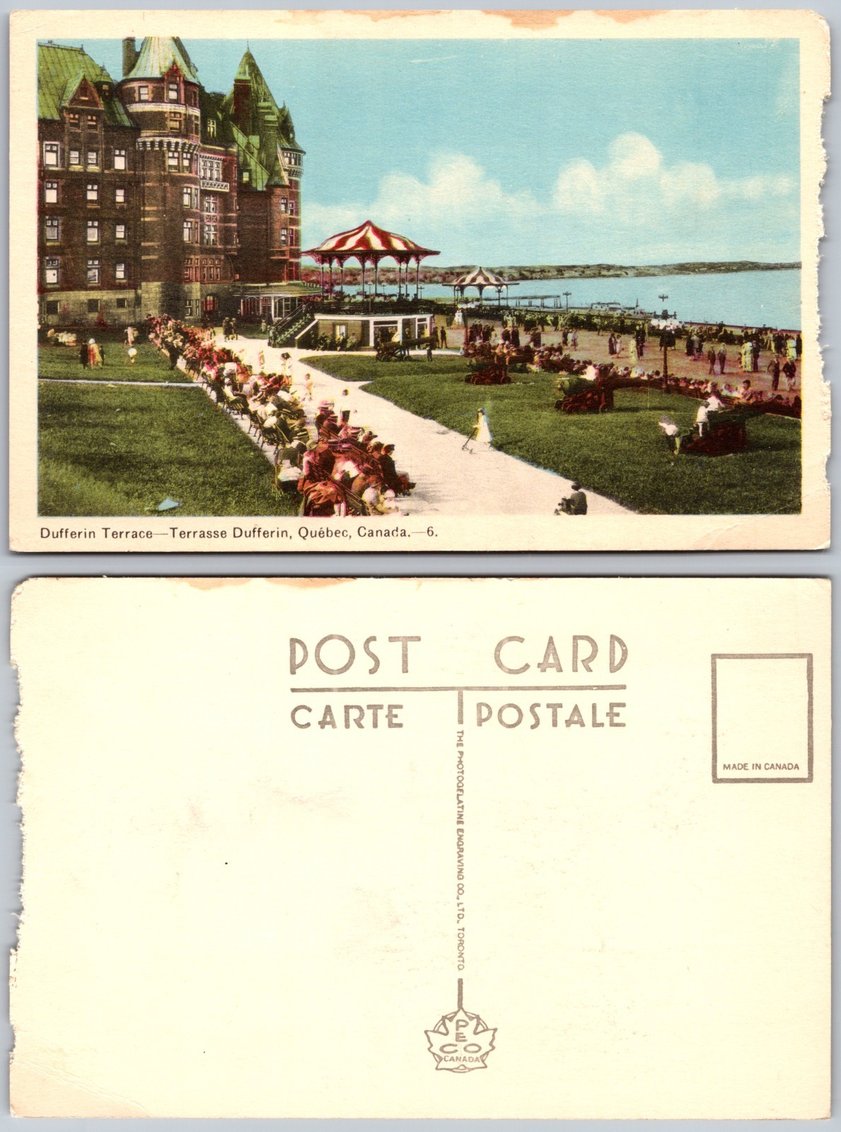 Dufferin Terrace Quebec Canada Carousel Postcard | eBay UK