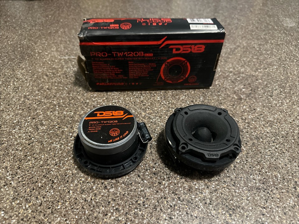 DS18 PRO-TW120B 1" Vc Aluminum Super Tweeter With Bullet | eBay