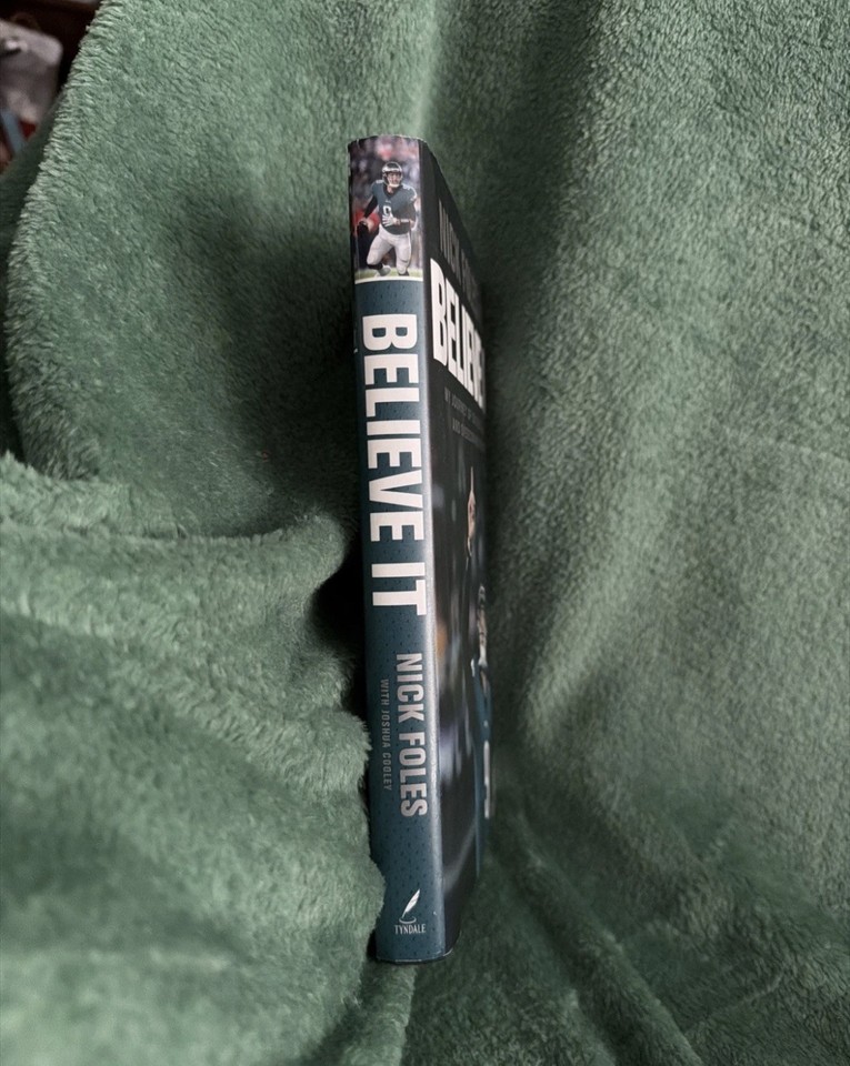 Philadelphia Eagles Super Bowl LII MVP Nick Foles Signed Book Beleve It ...