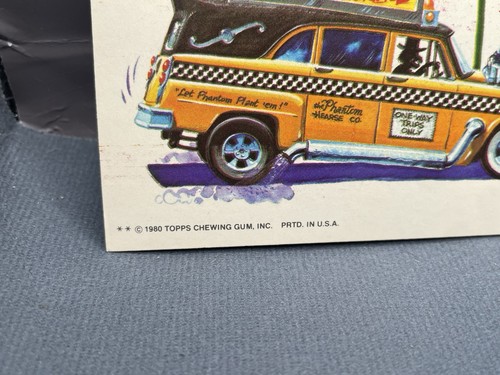 1980 Topps Weird Wheels Puzzle #5 Slab Cab Taxi Fast Service Hot Rod ...