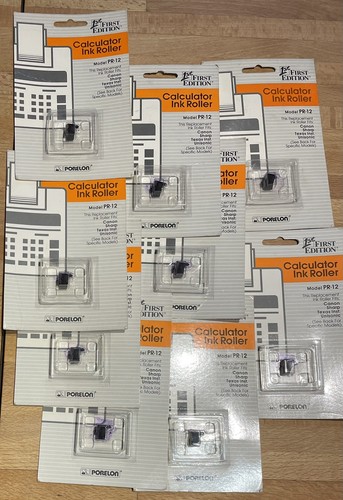 9: Porelon 1st First Ed. Calculator Ink Roller PR-12 Canon Sharp TI ...