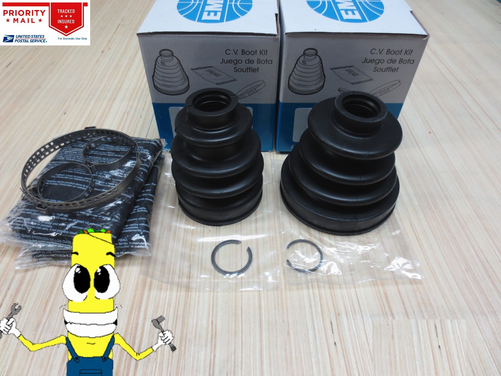 Inner & Outer CV Axle Boot Kit For Toyota MR2 1991-1994 Twin Cam with ...