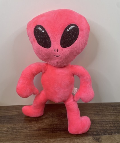 Neon Pink Alien Martian 14" Stuffed Plush Toy UFO Space | eBay
