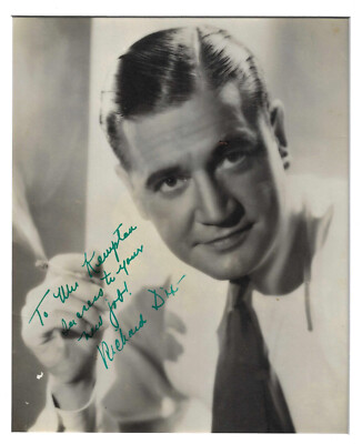 Dix, Richard: Autographed 8"x10" photo / still – {a} Richard Dix ...