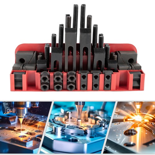 58Pcs T-Slot Clamping Kit, M12 Clamping Kit, Hardened Combined Press ...