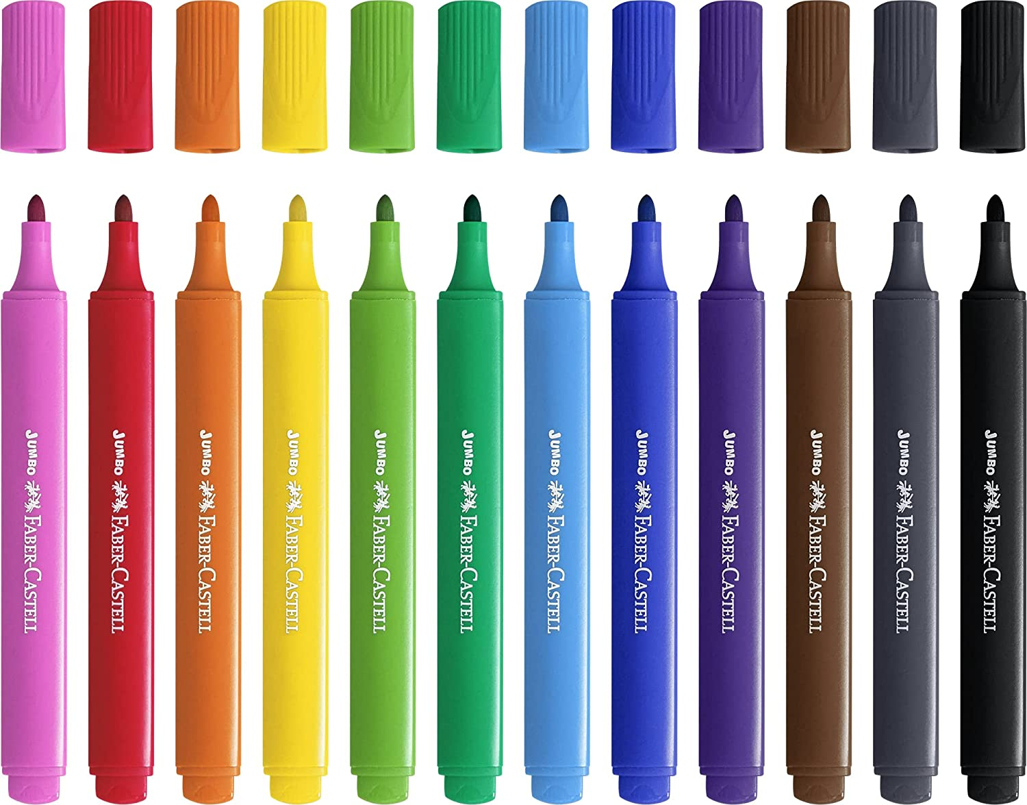 Jumbo Triangular Markers Assorted Pack of 12 Multicolor 51-010179 | eBay