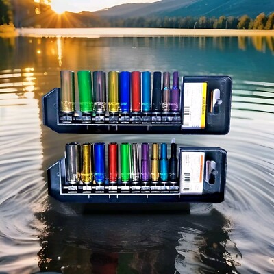 Combo Pittsburgh 1/4" Deep Wall Socket Set .colored .Metric/ Sae | eBay