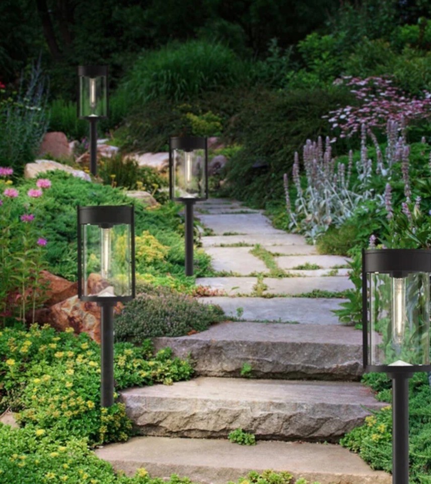 GTX Solar LED Pathway Lights, 4-pack | eBay