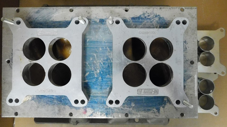 Edelbrock Rare Buick Victor Ram SII-V6 Tunnel Ram, Dual 4150 Flg, Epoxy ...