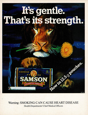 1980s Original Vintage Samson Tobacco Pouch Print Ad | eBay