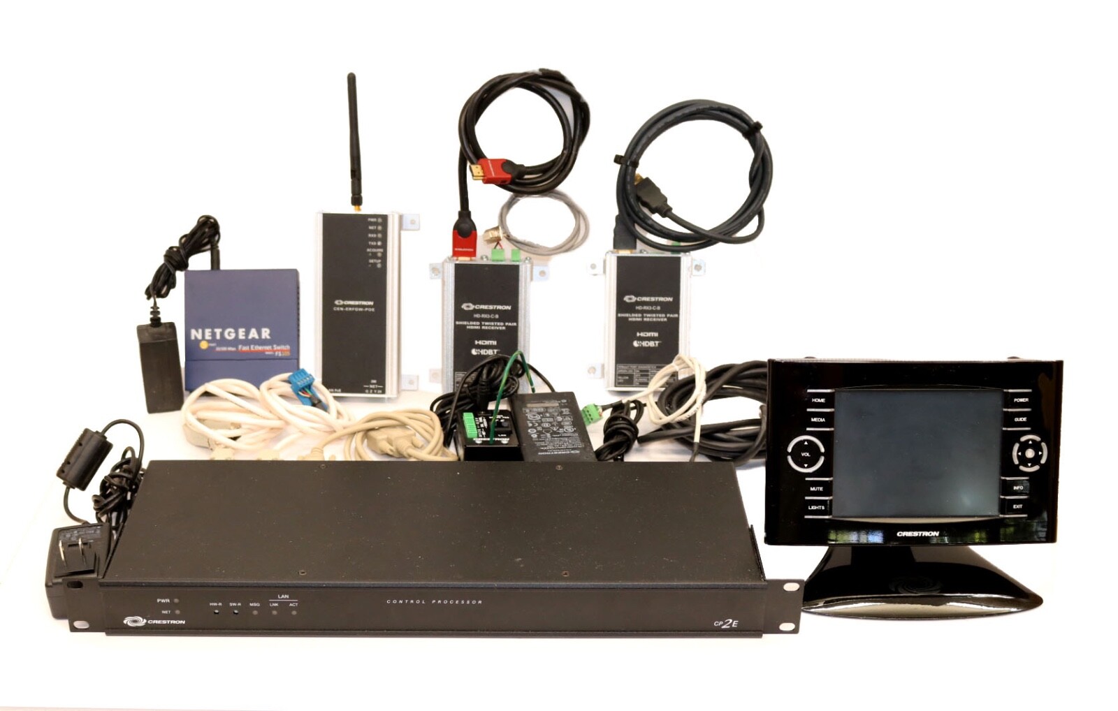 Crestron CP2e, TPS-6x, CEN-ERFGW POE, HD-RX3-c-b, TPS-6x-IMCW + Extra ...