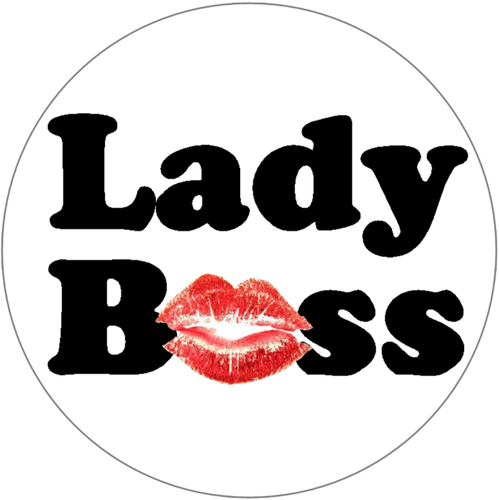 Lady Boss Smooch Kiss Lips - 100 Pack Circle Stickers 3" x 3" | eBay