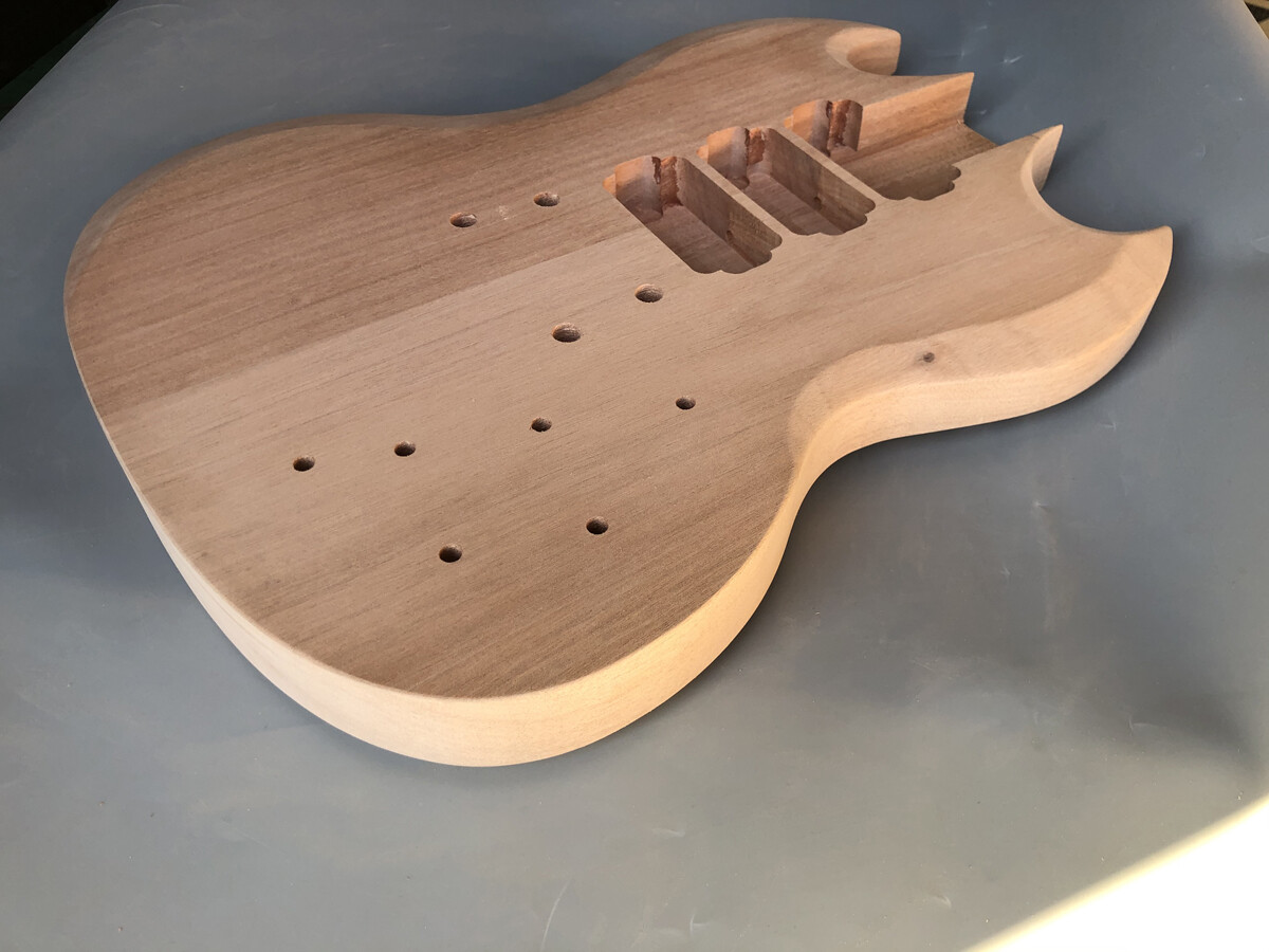 Mahogany Guitar Body SG Style Guitar Replacement guitar bodies Three ...