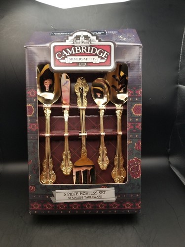 Cambridge Silversmiths gold Royal Fashion silverware serving set | eBay