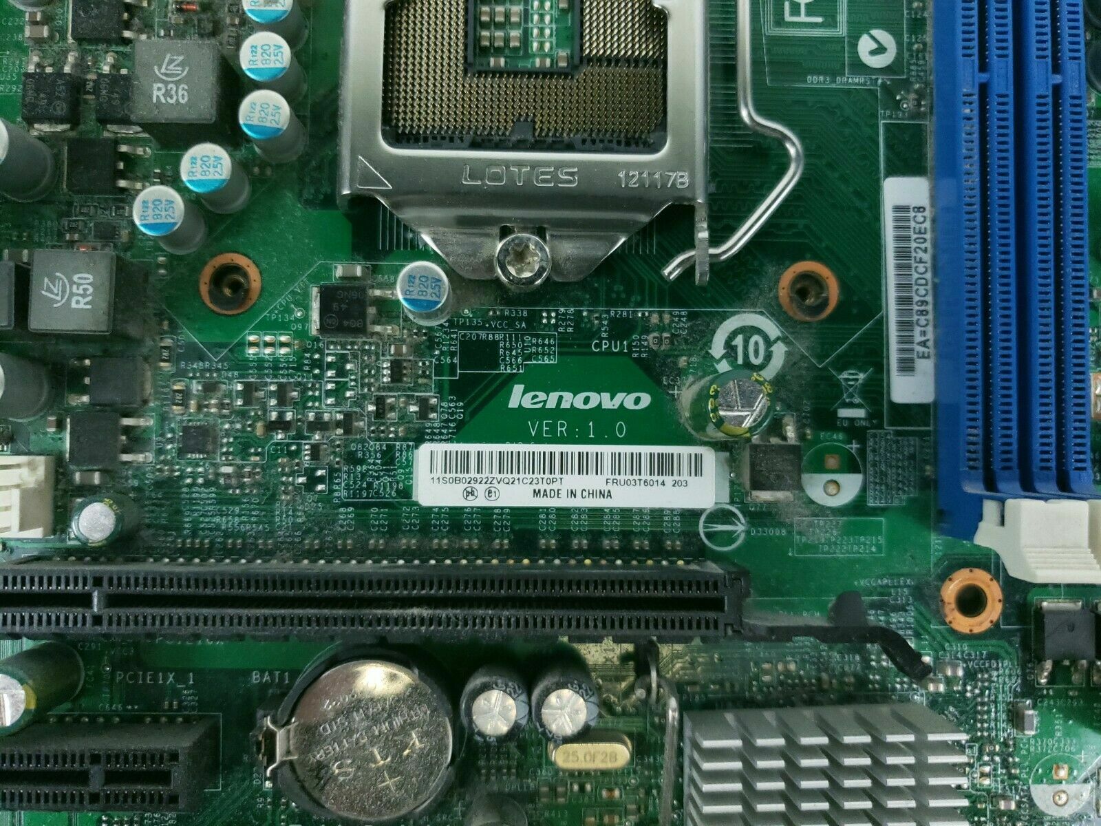 Lenovo 03t8179 Motherboard for M72e ThinkCentre Desktops IH61M 1155 ...