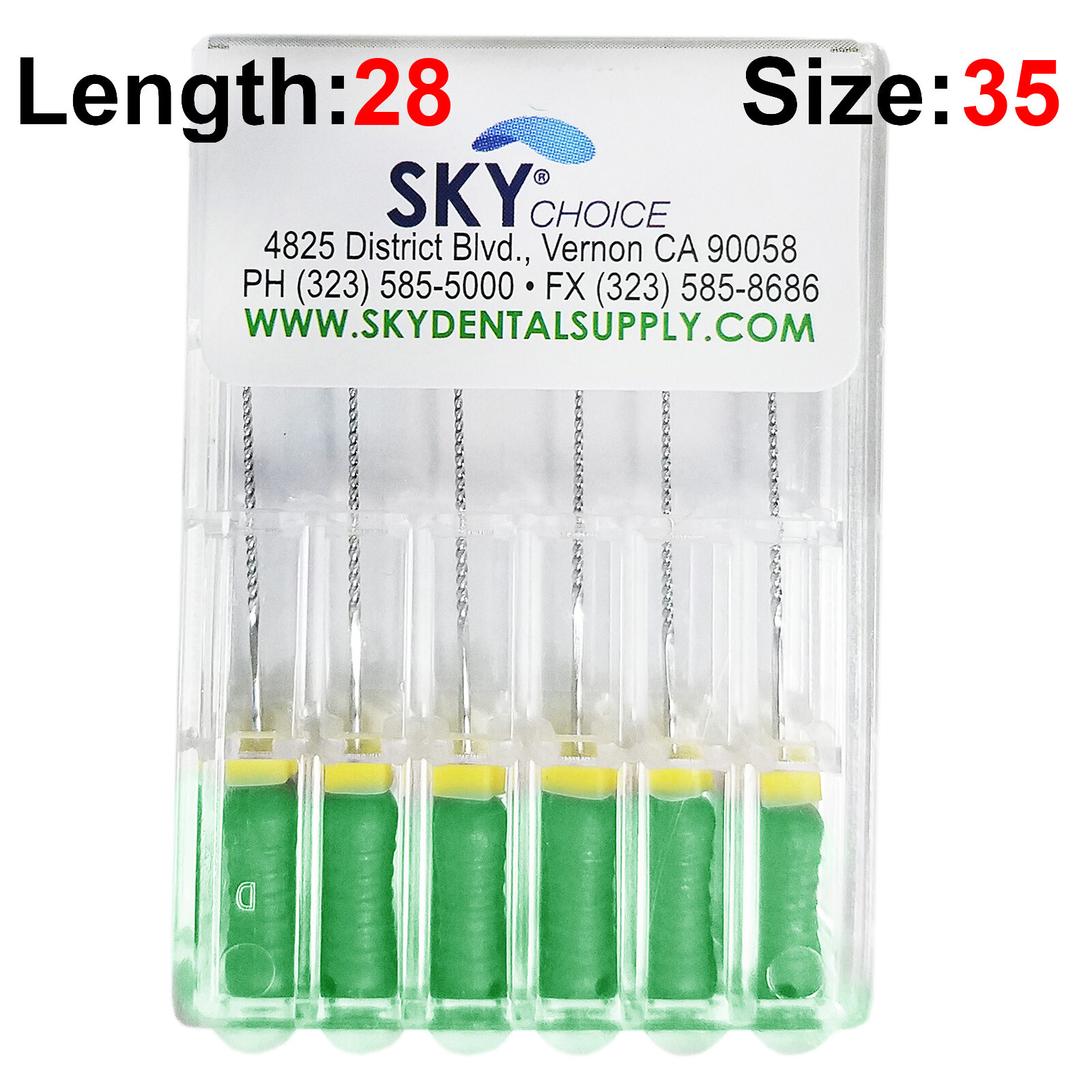 H Files DENTAL H-FILES ENDODONTIC FILE 28 mm LENGTH SIZE 6 8 10 15 20 ...