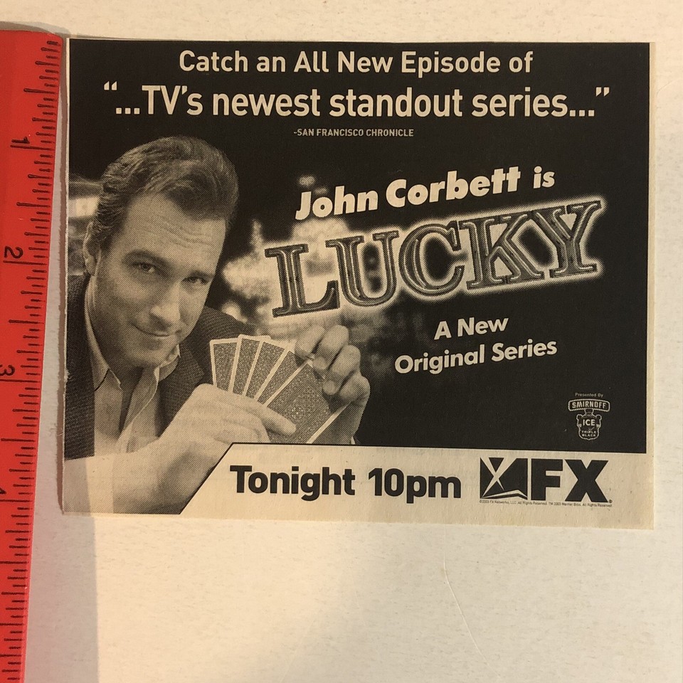Lucky Tv Guide Print Ad John Corbett FX TPA8 | eBay