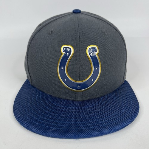 Indianapolis Colts Hat Cap Fitted 7 3/4 Gray NFL Football New Era 59 ...
