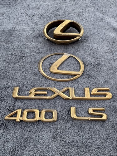 🚗Lexus LS400 OEM Gold Emblems Badges Set | eBay