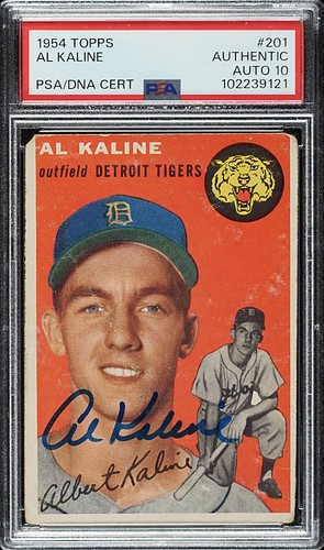 Al Kaline 1954 54 Topps Auto Autograph Rookie RC Signed Autographed ...