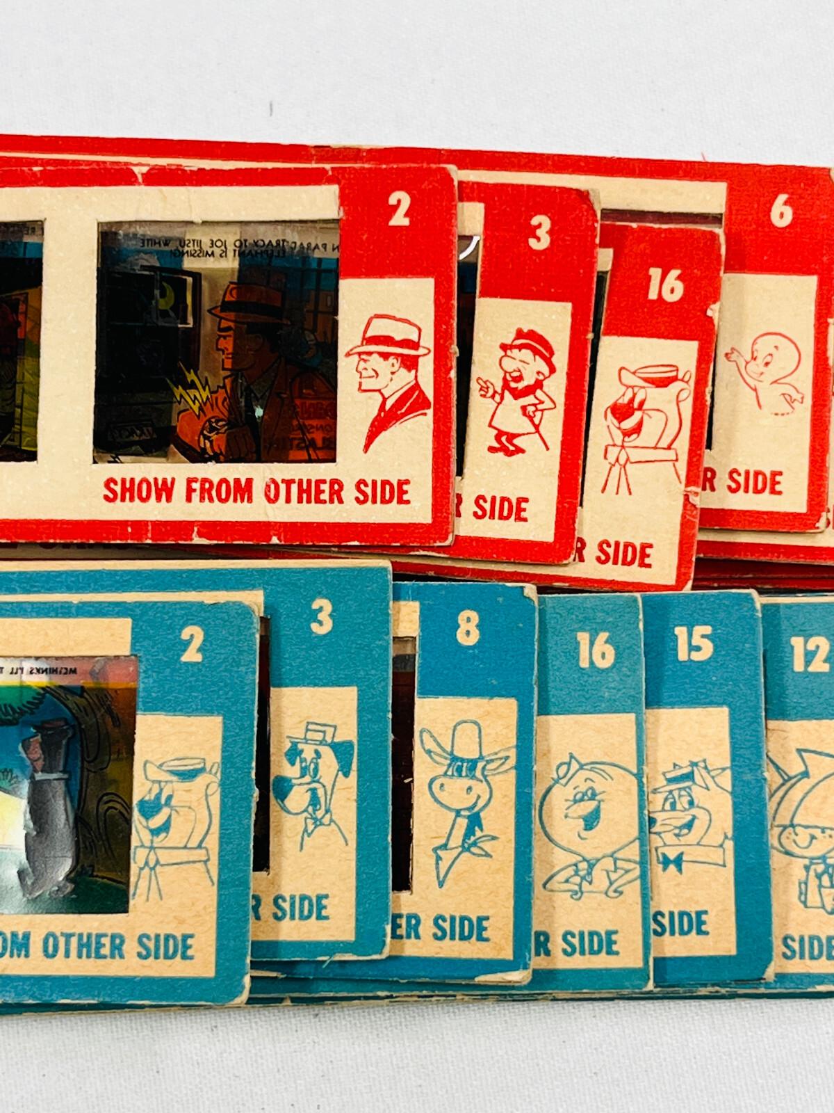 vtg 70s LOT (28) Kenner Give-A-Show Projector Slides bozo 3 stooges ...