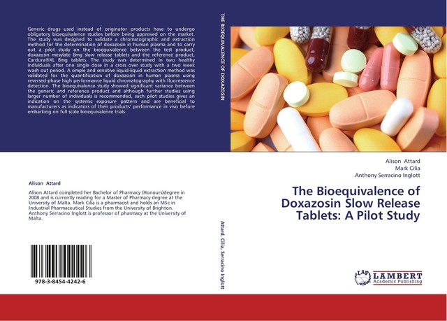 The Bioequivalence of Doxazosin Slow Release Tablets: A Pilot Study von ...