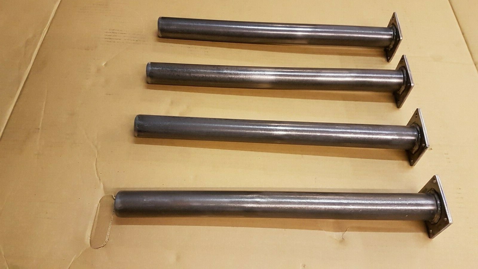 4 ROUND STEEL METAL LEGS DINING TABLE COFFEE BENCH DESK OFFICE BAR ...