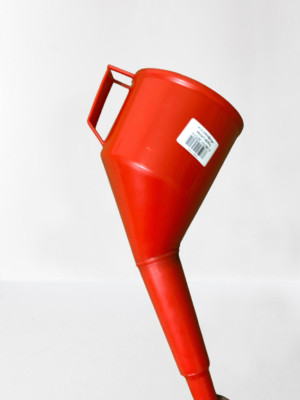 Angled Funnel with Strainer For Oil Petrol Diesel Water (Red colour ...