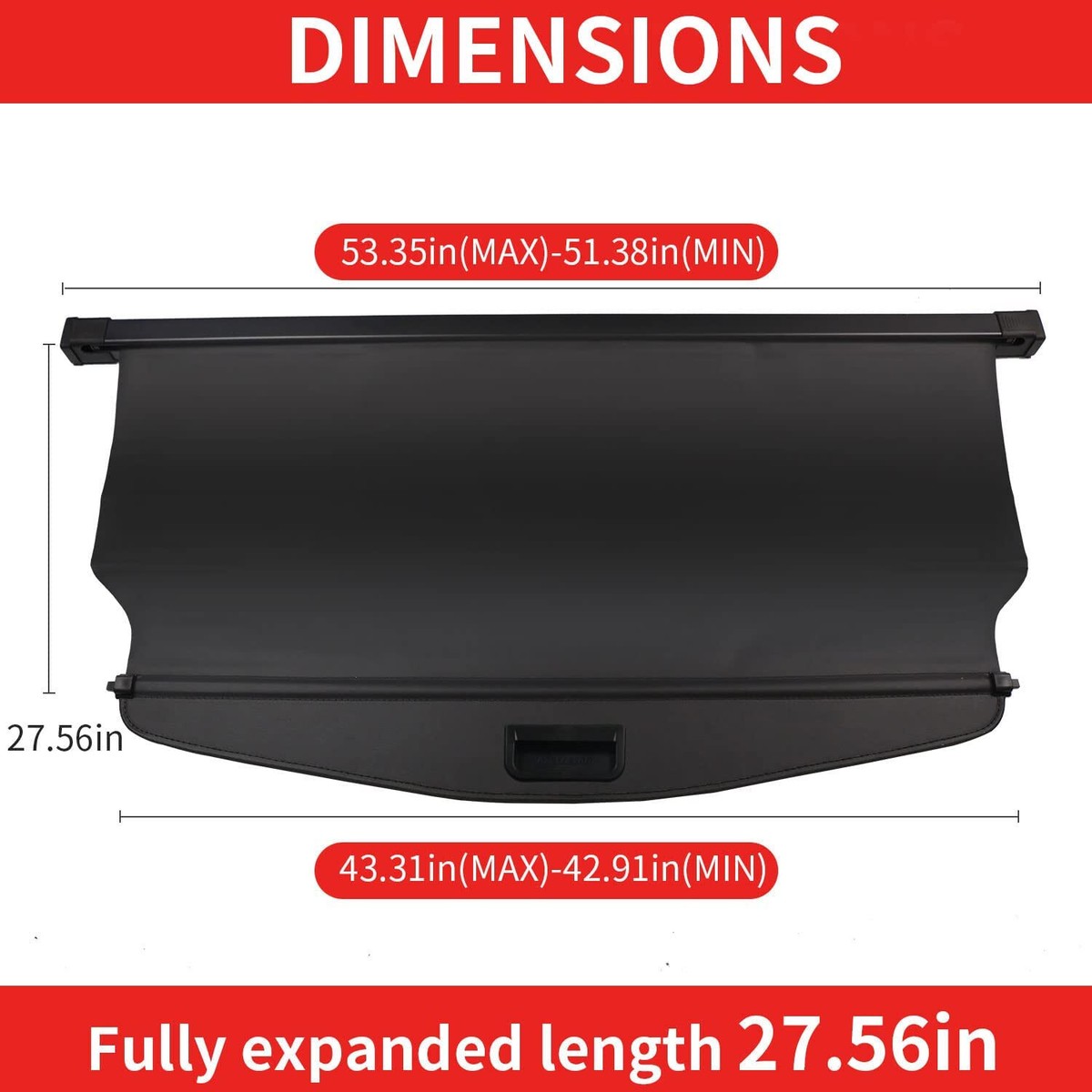 Trunk Cover For Suv Privacy Cargo Cover For Chevy Equinox 2018-2024 ...