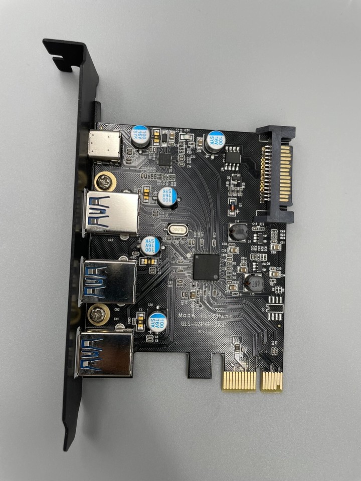 USB C Type-C PCIe Card - 3x FAST USB-A & 1x USB-C Port For Windows, Mac ...