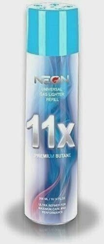 6 Can Neon 11X Refined Butane Lighter Gas Fuel Refill 300 mL | eBay