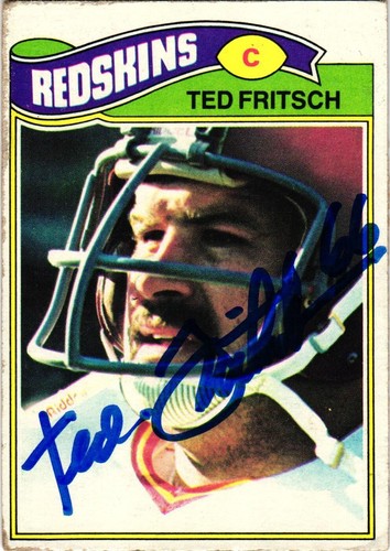 Ted Fritsch #263 Signed 1977 Topps NFL Football Card AUTO Redskins | eBay