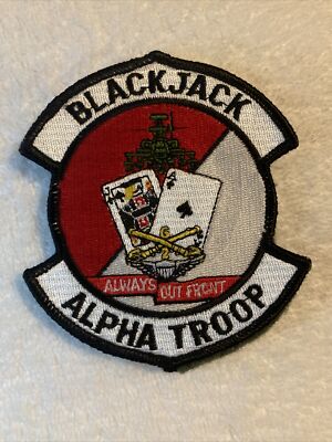 Blackjack Alpha Troop Military Patch new | eBay