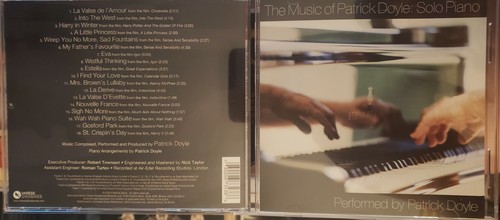 Patrick Doyle Solo Piano Music RARE CD Varese Sarabande 2015 FAST SHIP ...