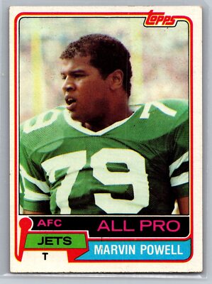 1981 Topps #460 Marvin Powell AFC All-Pro JETS | eBay