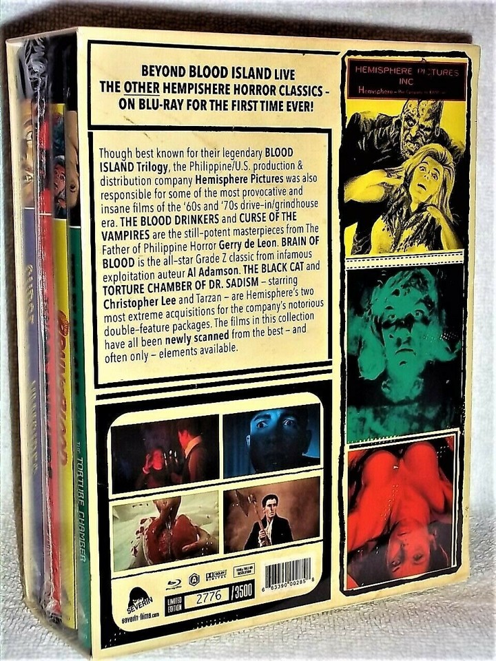 Hemisphere Box Of Horror (Blu-ray, 2018, 4-Disc Set) NEW phillipine ...