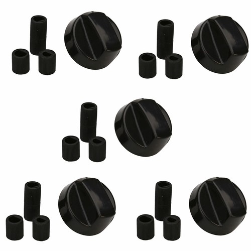5X Black Simmerstat Hotplate Cooktop Control Knob Fits MP101 0534001654 ...
