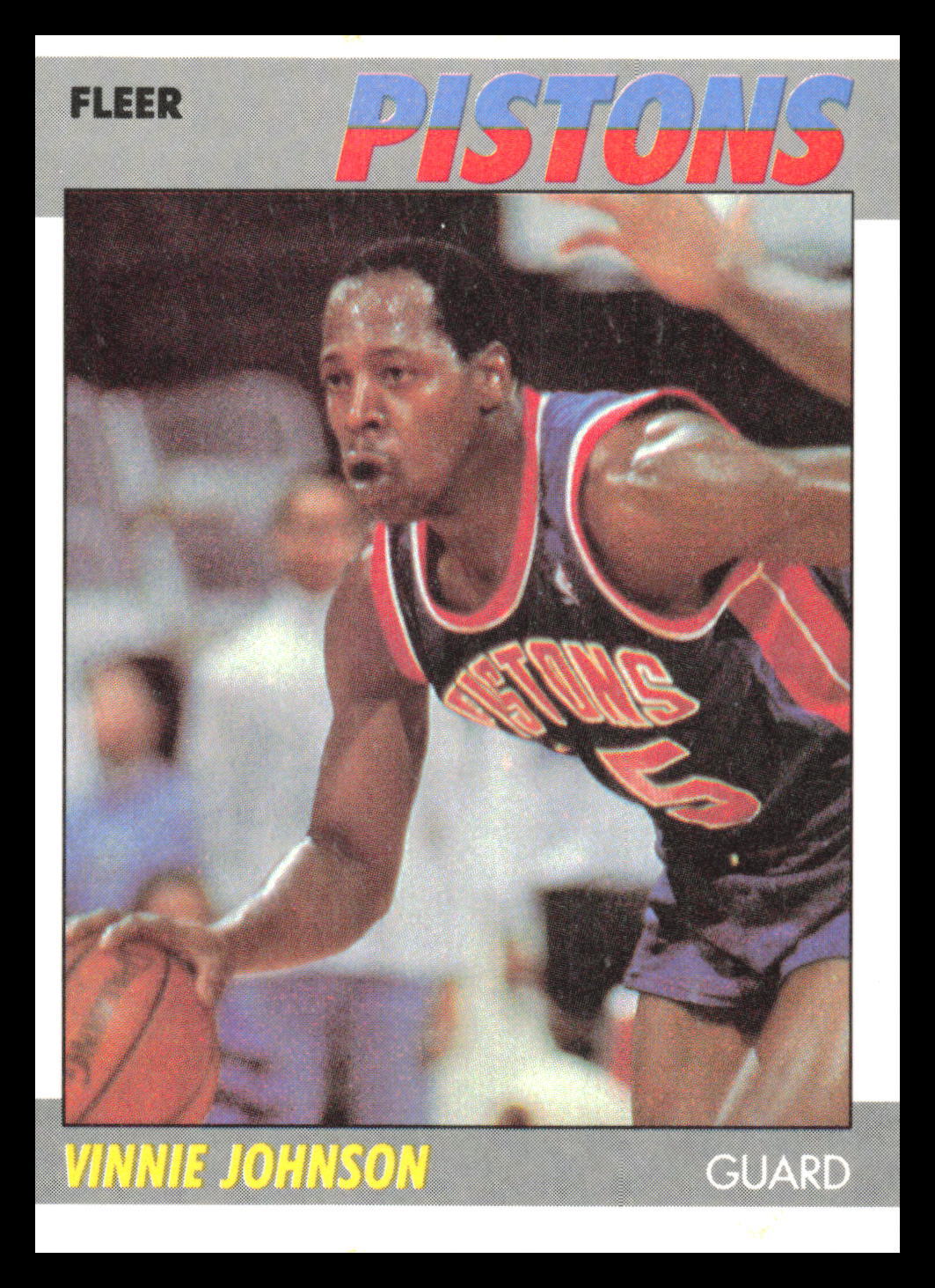 1987-88 Fleer Vinnie Johnson #58 Detroit Pistons 5F | eBay