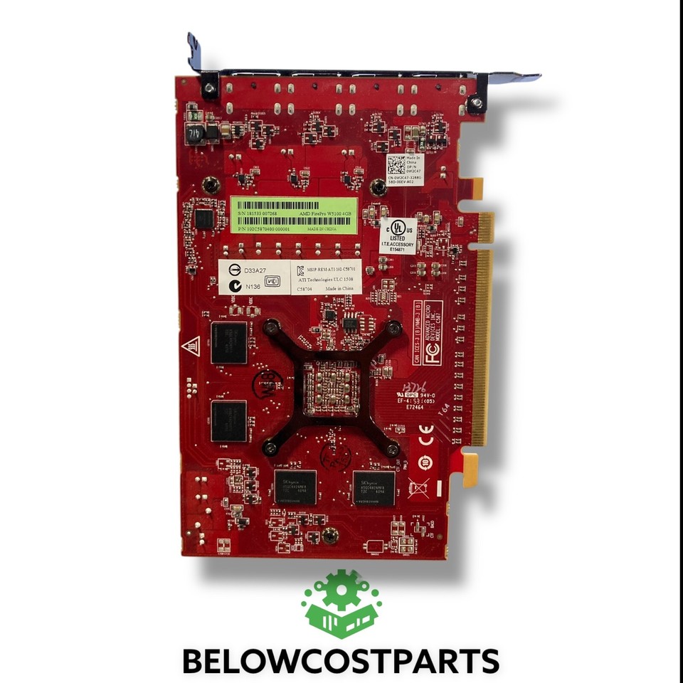 Dell AMD FirePro W5100 4GB GDDR5 PCIe Video Card – 4x DisplayPort ...