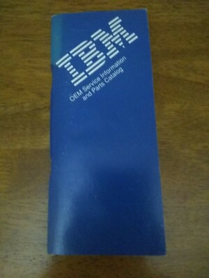IBM OEM Service Information and Parts Catalog 1990 | eBay