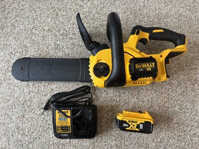 DEWALT DCCS620P1 20V MAX XR Li-Ion Compact 12 in Chainsaw Kit (5Ah ...